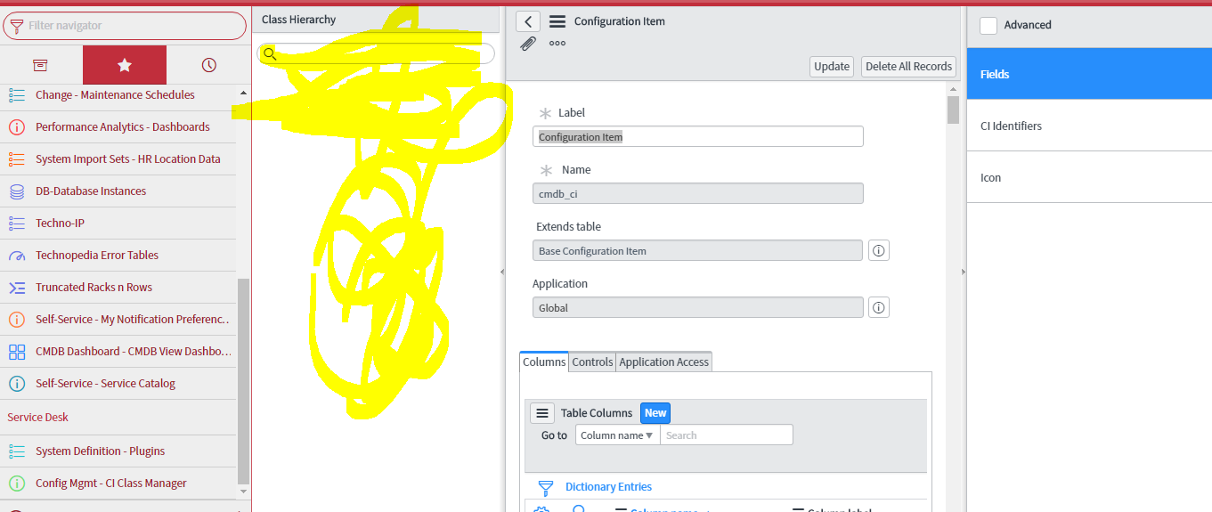 CI Class Manager-Hierarchy not populating - ServiceNow Community